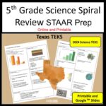5th Grade TEKS Science Spiral Review STAAR Test Prep