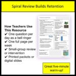 5th Grade TEKS Science Spiral Review STAAR Test Prep