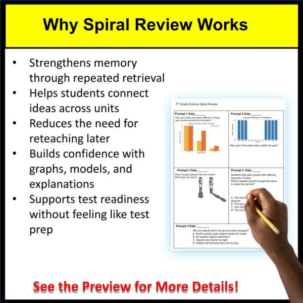 Georgia Milestones Test Prep 5th Grade Spiral Review
