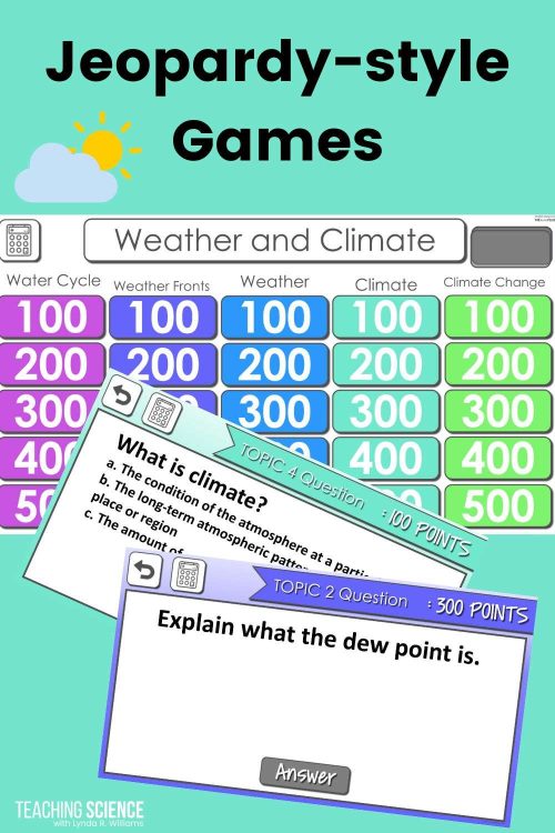 Game Show Style Science Review Games - Test Prep