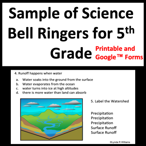 Science Bell Ringers for 5th Grade - Teaching Science with Lynda R ...